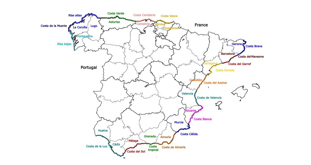 Exploring the 18 Spanish Costas: a dive into their origins - Mama Málaga